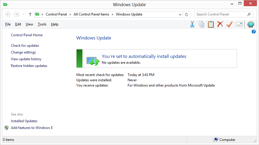 "Windows Update needs your help" pops up every 20 seconds
